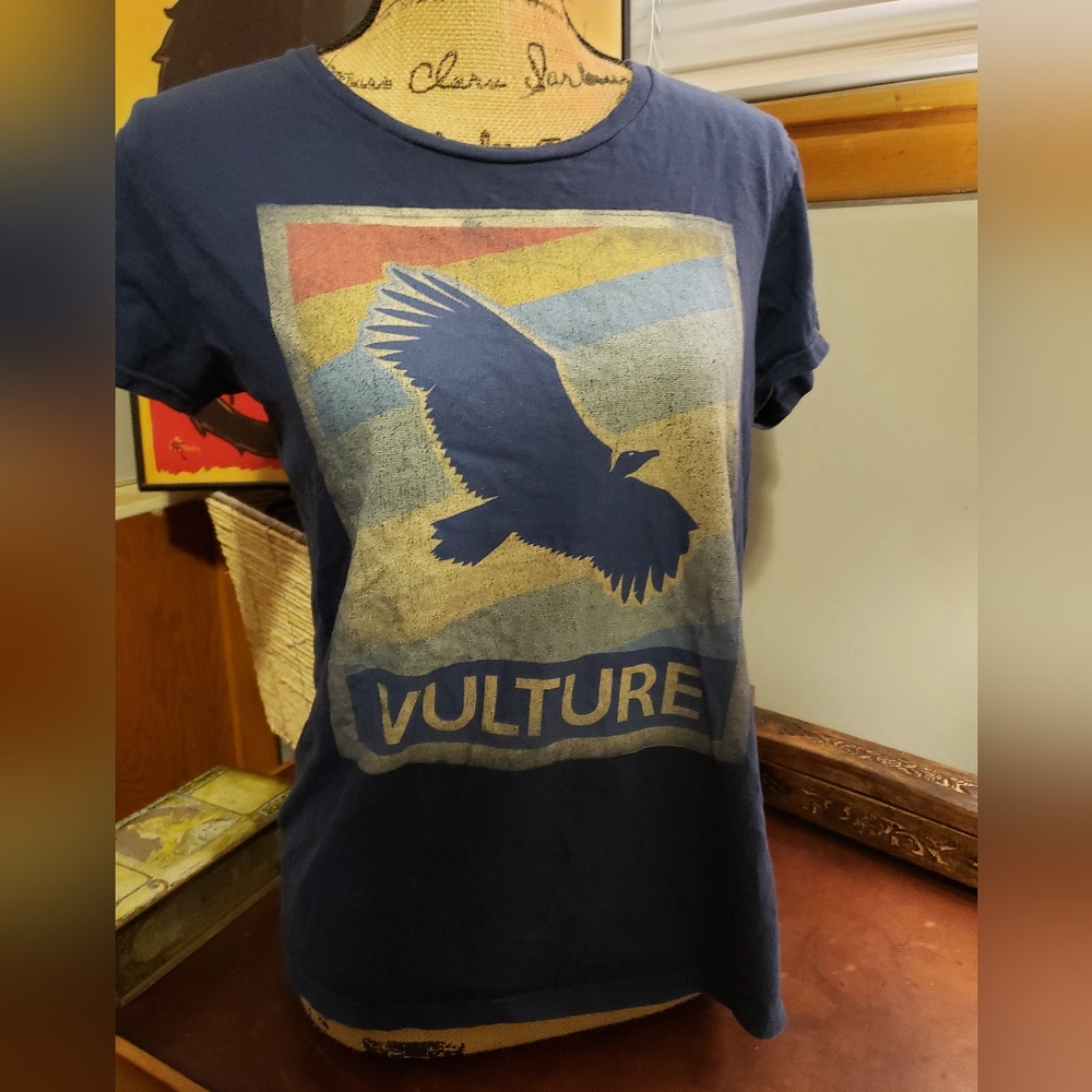Y2k Slim Crew Vulture Tee Rare - Gem